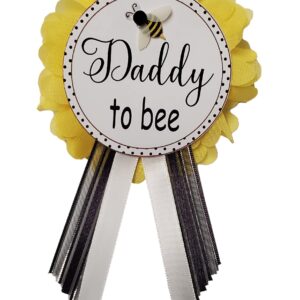 Daddy to Bee Pin Baby Shower Yellow & Black pin for dad to wear at Baby Shower, Baby Sprinkle