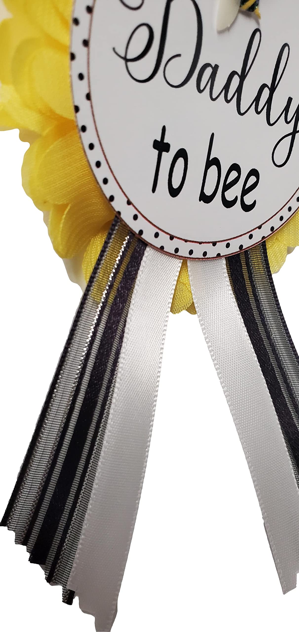 Daddy to Bee Pin Baby Shower Yellow & Black pin for dad to wear at Baby Shower, Baby Sprinkle