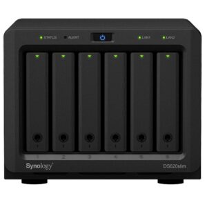 Synology DiskStation DS620slim iSCSI NAS Server with Intel Celeron Up to 2.5GHz CPU, 6GB Memory, 12TB HDD Storage, DSM Operating System