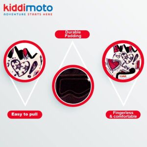 Kiddimoto Kids Cycling Gloves| Anti-Slip Kids Bike Gloves for Boys and Girls| Fingerless Kids Mountain Bike Gloves for BMX, MTB Riding, Gymnastics, Scooters, Skateboard, Rollerblade.