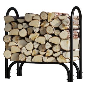 Fire Beauty Firewood Rack Log Holder,Log Storage Holder,Storage Rack,Firewood Stacker for Fireplace Indoor Outdoor(Middle)