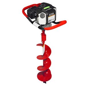 earthquake e43 1-person earth auger powerhead, 43cc 2-cycle viper engine, 30:1 transmission, 5 year limited warranty, red or black auger bit