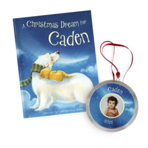 a christmas dream for me - personalized children's story with ornament- i see me!