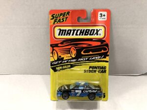 pontiac stock car super fast 1994 matchbox 1/64 scale diecast #35