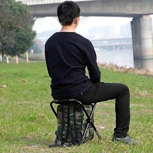 HTTMT - Foldable Outdoor Multi-Function Fishing Backpack Beach Chair Stool w/Cooler Bag [Item Number: ET-Seat001]