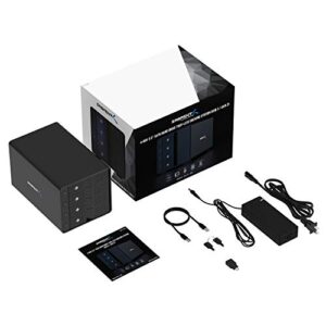 SABRENT USB 3.2 4 Bay 3.5" SATA Hard Drive Tray Less Docking Station (DS-SC4B)