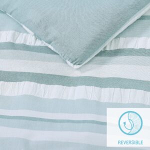 Tommy Bahama - King Duvet Cover Set, Cotton Bedding with Matching Shams & Button Closure, All Season Home Decor (Clearwater Cay Blue,3pieces, King)