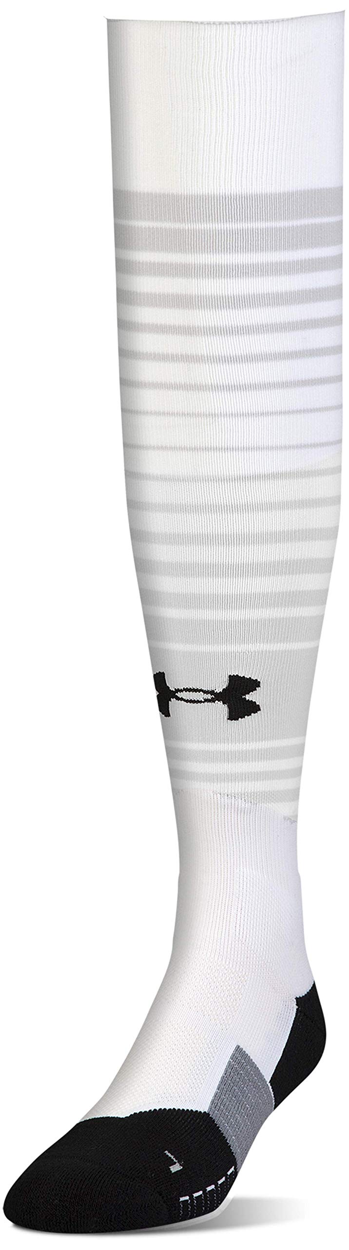 Under Armour Youth Global Performance Over The Calf Socks, 1-pair , White/Glacier Gray , Small