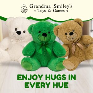 Grandma Smiley's Plush Best Friends Super Color Green Stuffed Animal, 9-inch Hypoallergenic Small for Christmas, Newborn Baby Shower, Girlfriend, Boyfriend, Graduation