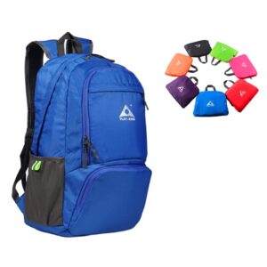 play-king foldable waterproof lightweight backpack for shopping travel or hiking, for men or women