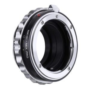 K&F Concept Lens Mount Adapter with Light-reducing Paint for Nikon G Mount F/AI/G Lens to Sony E-Mount/NEX Camera Body