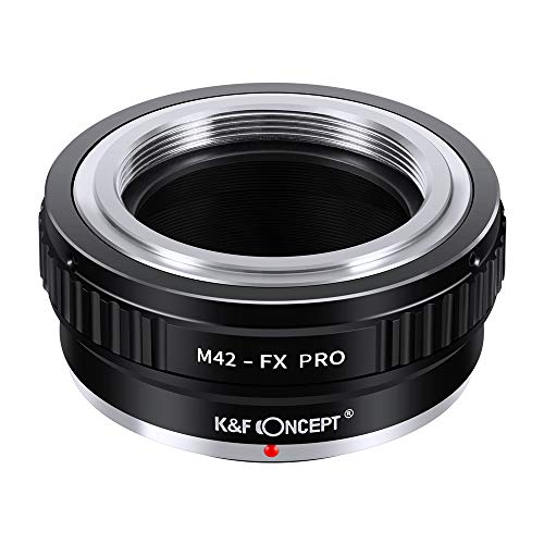 K&F Concept Lens Mount Adapter with Light-reducing Paint for M42 Lens to Fuji Fujifilm FX XPro1 X-Pro1 Camera Body