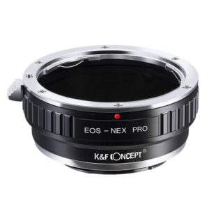 K&F Concept Lens Mount Adapter for Lens to Sony Alpha Nex E-Mount Camera Body with Matting Varnish Design,Compatible with Sony NEX-3, NEX-5, NEX-5N, NEX-7, NEX-7N, NEX-C3, NEX-F3