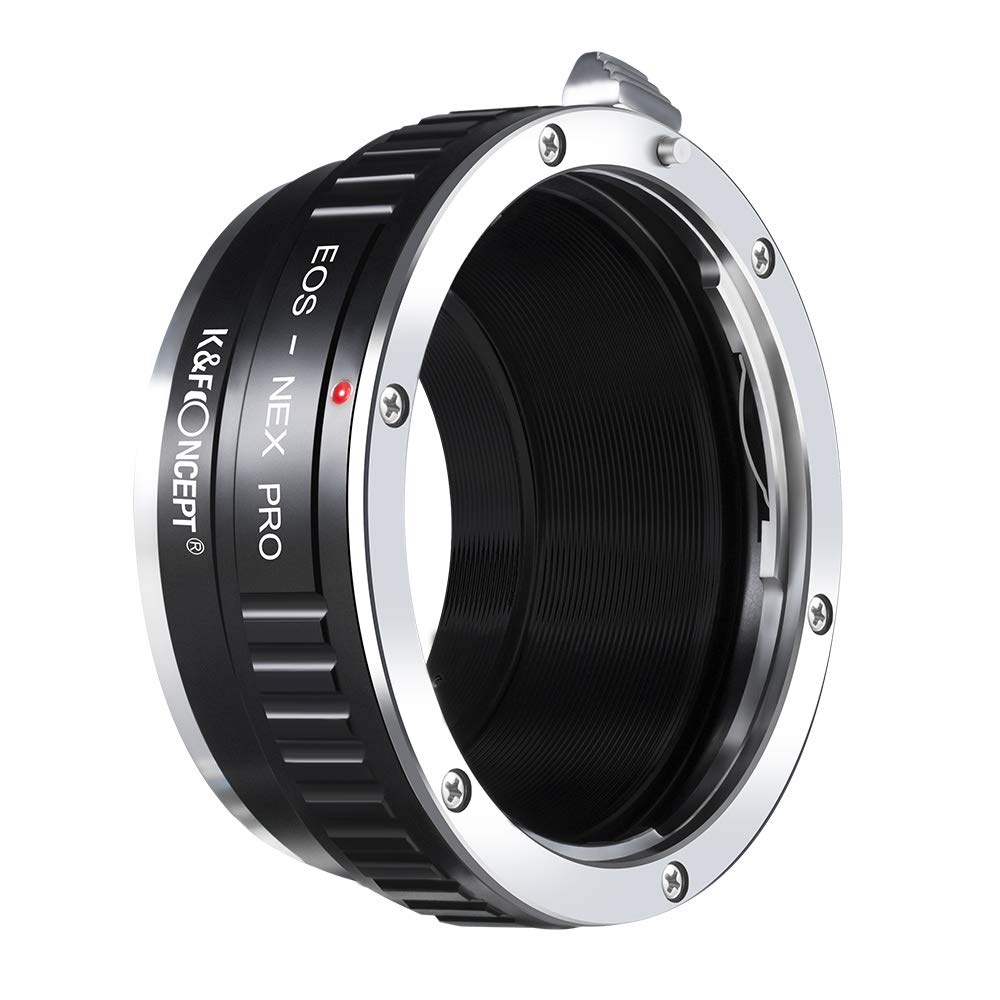 K&F Concept Lens Mount Adapter for Lens to Sony Alpha Nex E-Mount Camera Body with Matting Varnish Design,Compatible with Sony NEX-3, NEX-5, NEX-5N, NEX-7, NEX-7N, NEX-C3, NEX-F3