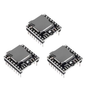 3pcs mini mp3 player audio module mp3 voice decode board tf card u disk io/serial port/ad board dfplayer audio voice music module for arduino