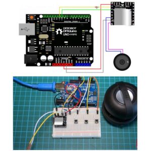 3PCS Mini MP3 Player Audio Module MP3 Voice Decode Board TF Card U Disk IO/Serial Port/AD Board DFPlayer Audio Voice Music Module for Arduino