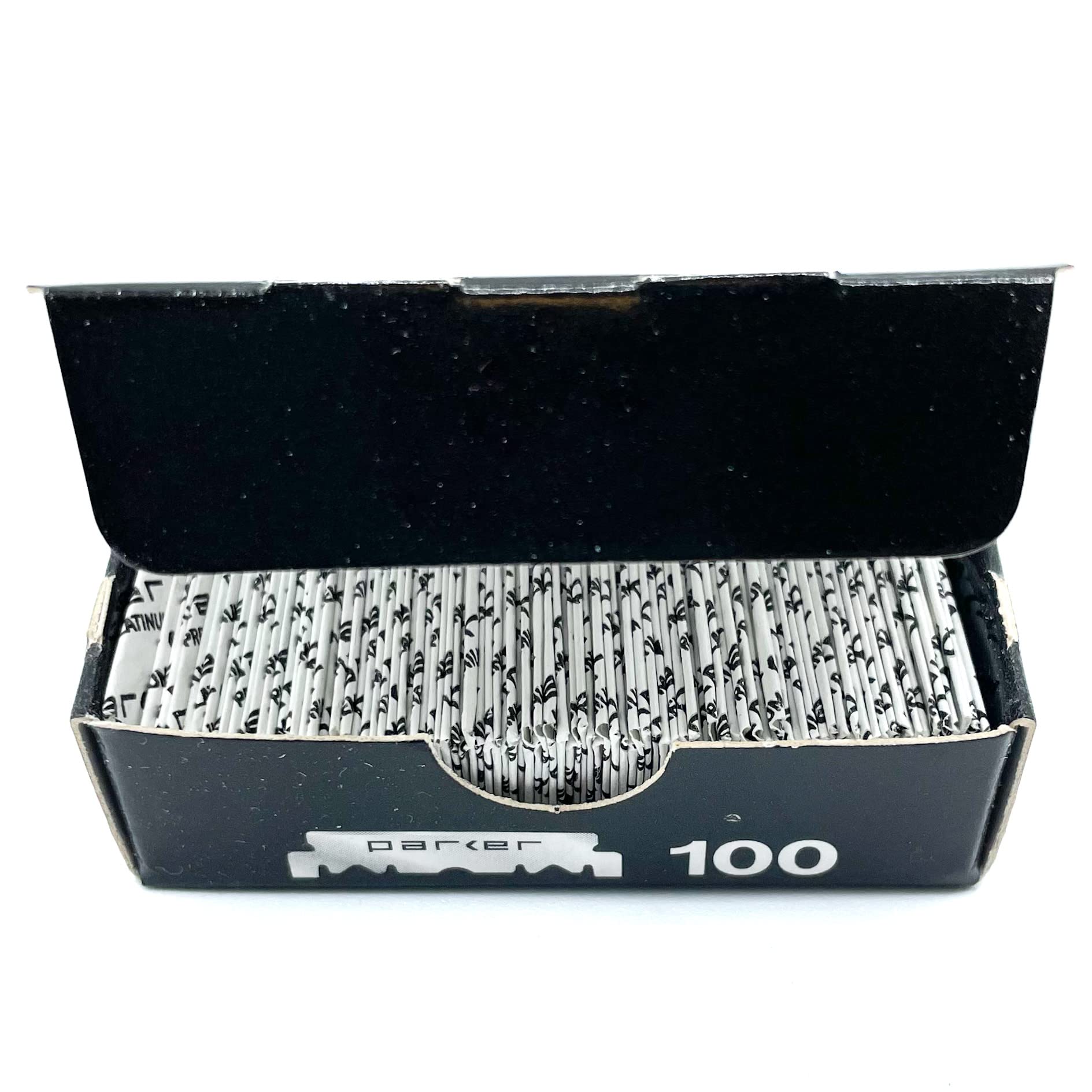 Parker Premium Platinum 1/2 Blades, 400 COUNT/400 BLADES - For Professional Barber Razors, Shavette Razors and Disposable Blade Straight Razors that accept Half of a Double Edge Razor Blade