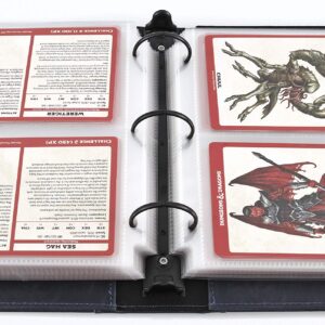 Forged Dice Co. 2 Pocket Pages Pack of 30-3.75" x 5.25" Pocket - 6" x 8" Page Size - Fits Mini Binder 3 Ring Binders Planners and Monster Card Binder - Holds Monster Cards 3.5x5 Index Cards Coupons