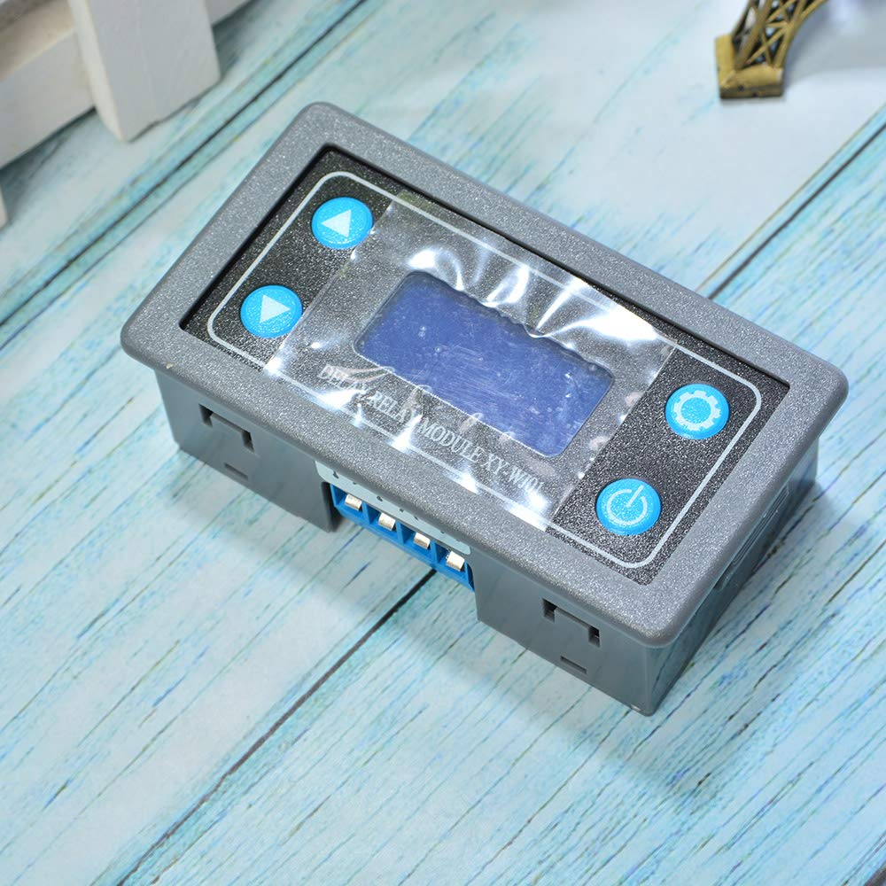 Comimark 1Pcs XY-WJ01 Delay Relay Module with Digital LED Display Cycle Timing Circuit Switch