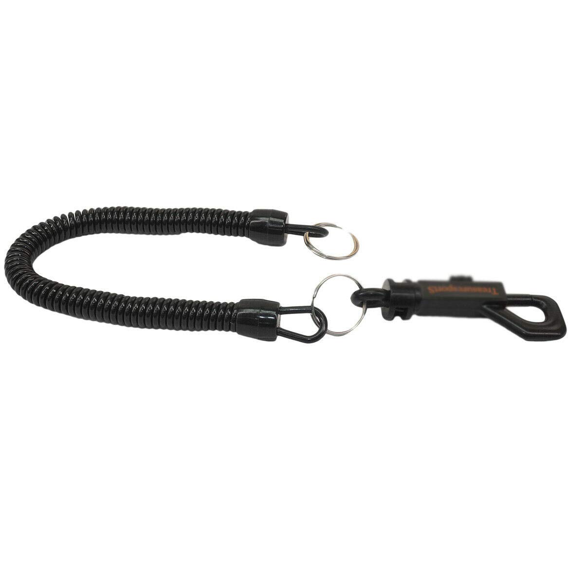 Serious Detecting Black Security Fastener Lanyard for Pinpointer Metal Detector