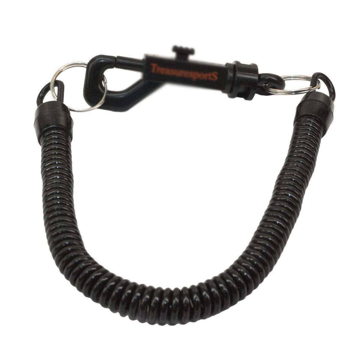 Serious Detecting Black Security Fastener Lanyard for Pinpointer Metal Detector