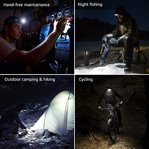 LE 320015 Battery Powered Headlamp - 1500Lux Super Bright LED Head Lamp with Red Light, IPX4 Waterproof Headlights for Outdoor Camping, Hiking, Hunting, Power Outages, Emergency, Hurricane, 2 Packs