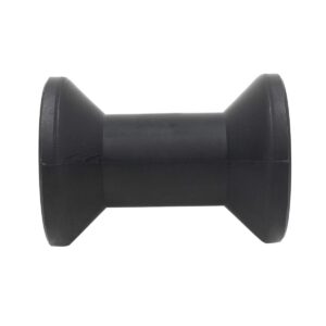 ghmarine 4 inch width boat trailer black molded rubber spool roller - 5/8” hole