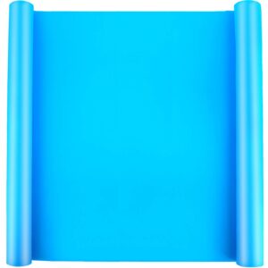 leobro 23.4” x 15.6” large silicone mat for crafts, thick silicone sheet for jewelry casting mat, nonstick heat-resistant craft mat for epoxy resin, clay, resin molds, sky blue