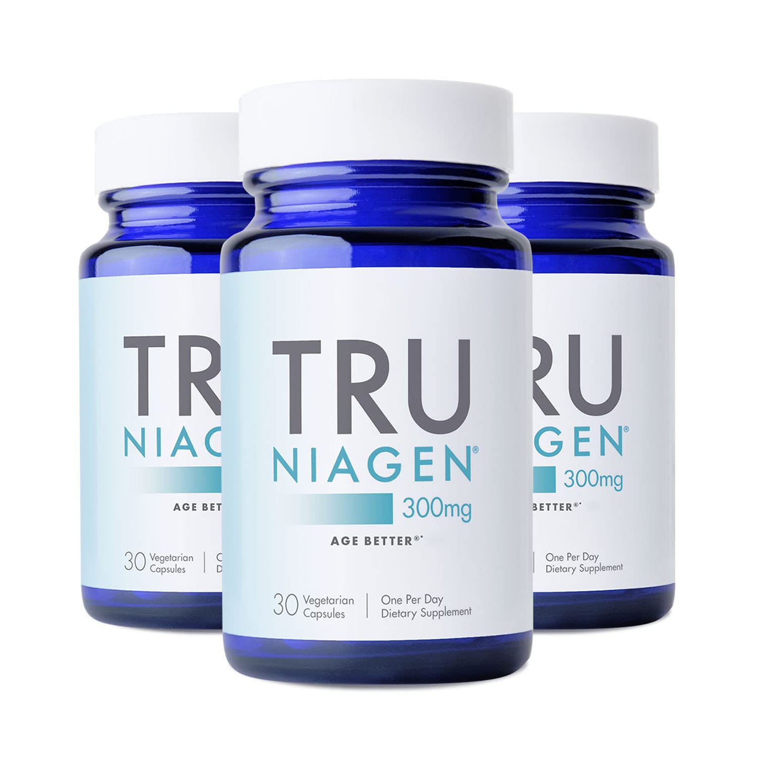 TRU NIAGEN - Patented Nicotinamide Riboside NAD+ Supplement. NR Supports Cellular Energy Metabolism & Repair, Vitality, Healthy Aging of Heart, Brain & Muscle - 30 Servings / 30 Capsules - Pack of 3