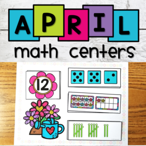 kindergarten math centers for april