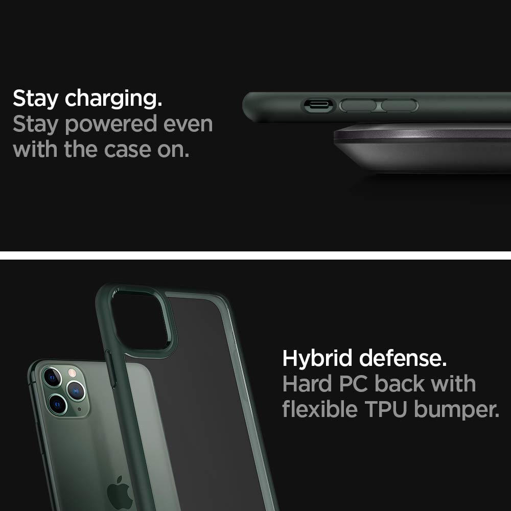 Spigen Ultra Hybrid Designed for iPhone 11 Pro Case (2019) - Midnight Green