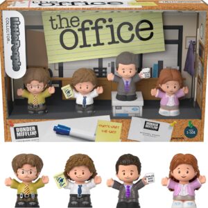 Little People Collector The Office US TV Series Special Edition Set in Display Gift Box for Adults & Fans, 4 Figures