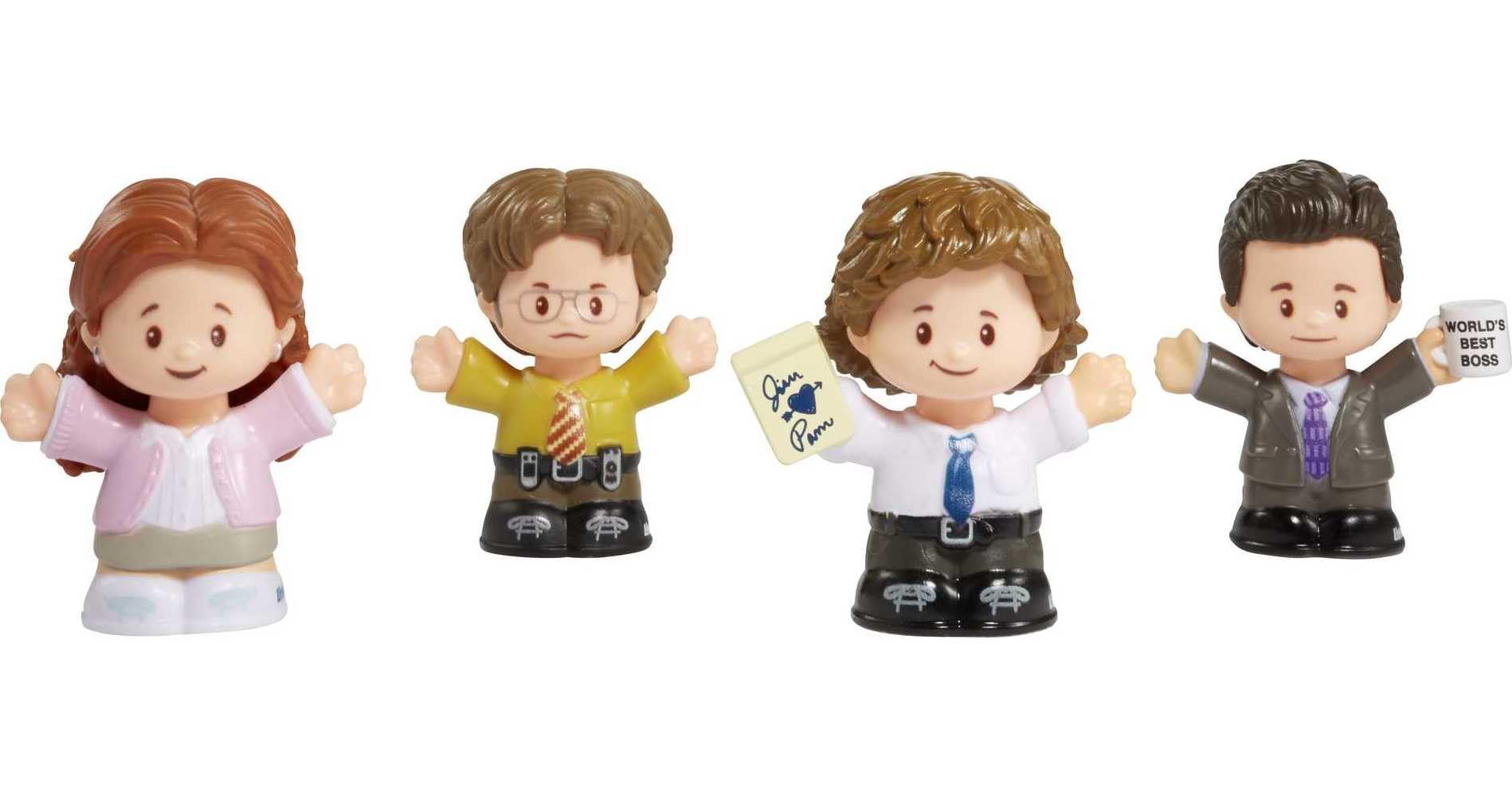 Little People Collector The Office US TV Series Special Edition Set in Display Gift Box for Adults & Fans, 4 Figures