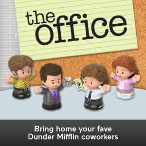 Little People Collector The Office US TV Series Special Edition Set in Display Gift Box for Adults & Fans, 4 Figures