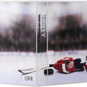 UniKeep Hockey Themed Mini Case for Collectible Trading Cards - Holds UP to 200 Cards