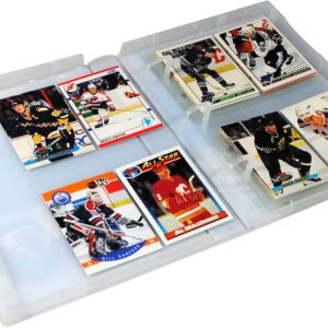 UniKeep Hockey Themed Mini Case for Collectible Trading Cards - Holds UP to 200 Cards