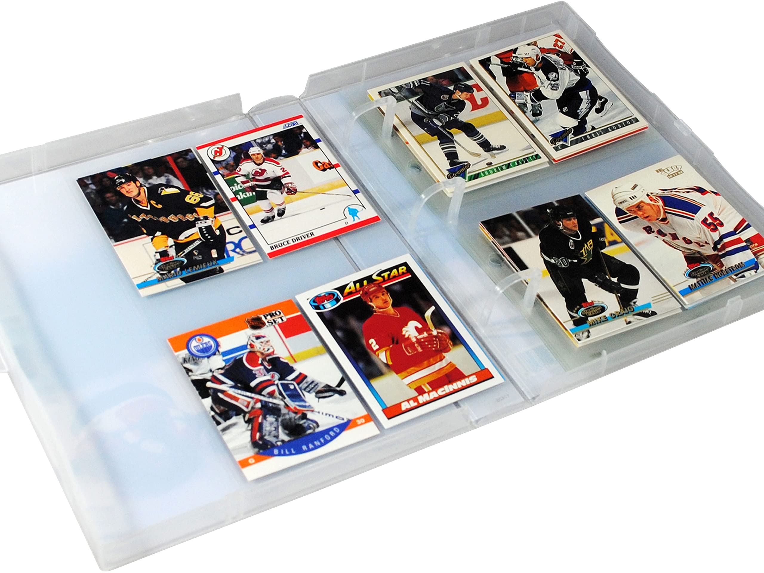 UniKeep Hockey Themed Mini Case for Collectible Trading Cards - Holds UP to 200 Cards