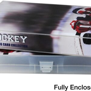 UniKeep Hockey Themed Mini Case for Collectible Trading Cards - Holds UP to 200 Cards