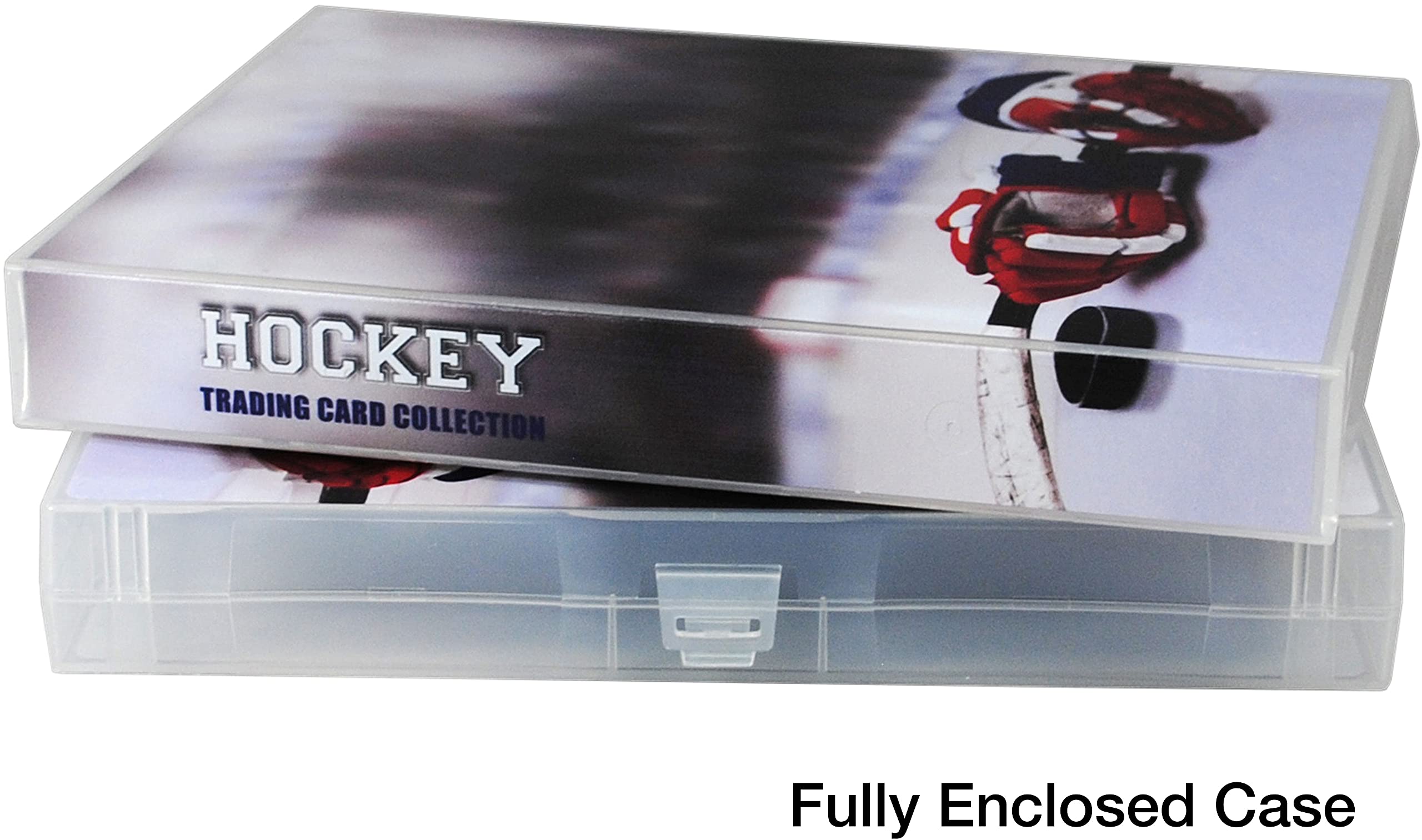 UniKeep Hockey Themed Mini Case for Collectible Trading Cards - Holds UP to 200 Cards