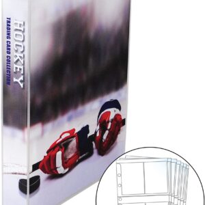 UniKeep Hockey Themed Mini Case for Collectible Trading Cards - Holds UP to 200 Cards