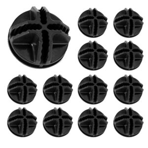 work-it! 24 piece storage cube connector | fits modular storage cube organizers with 0.16" wire diameter, black