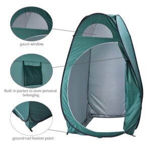 Volowoo Portable Outdoor Pop-up Toilet Dressing Fitting Room Privacy Shelter Tent Army Green