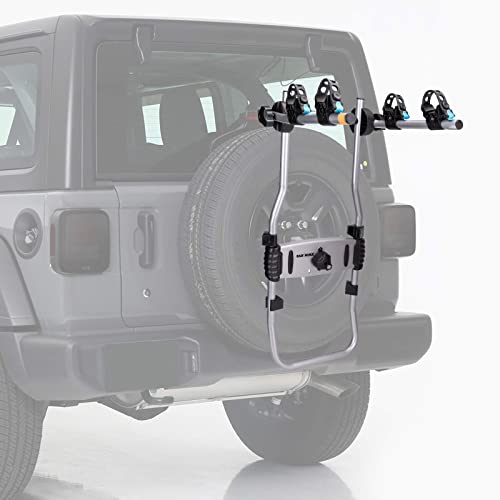 BUNKER INDUST 2-Bike Spare Tire Rack Adjustable Bolt-On Spare Tire Rack,75 lb. Capacity Spare Tire Bicycle Carrier