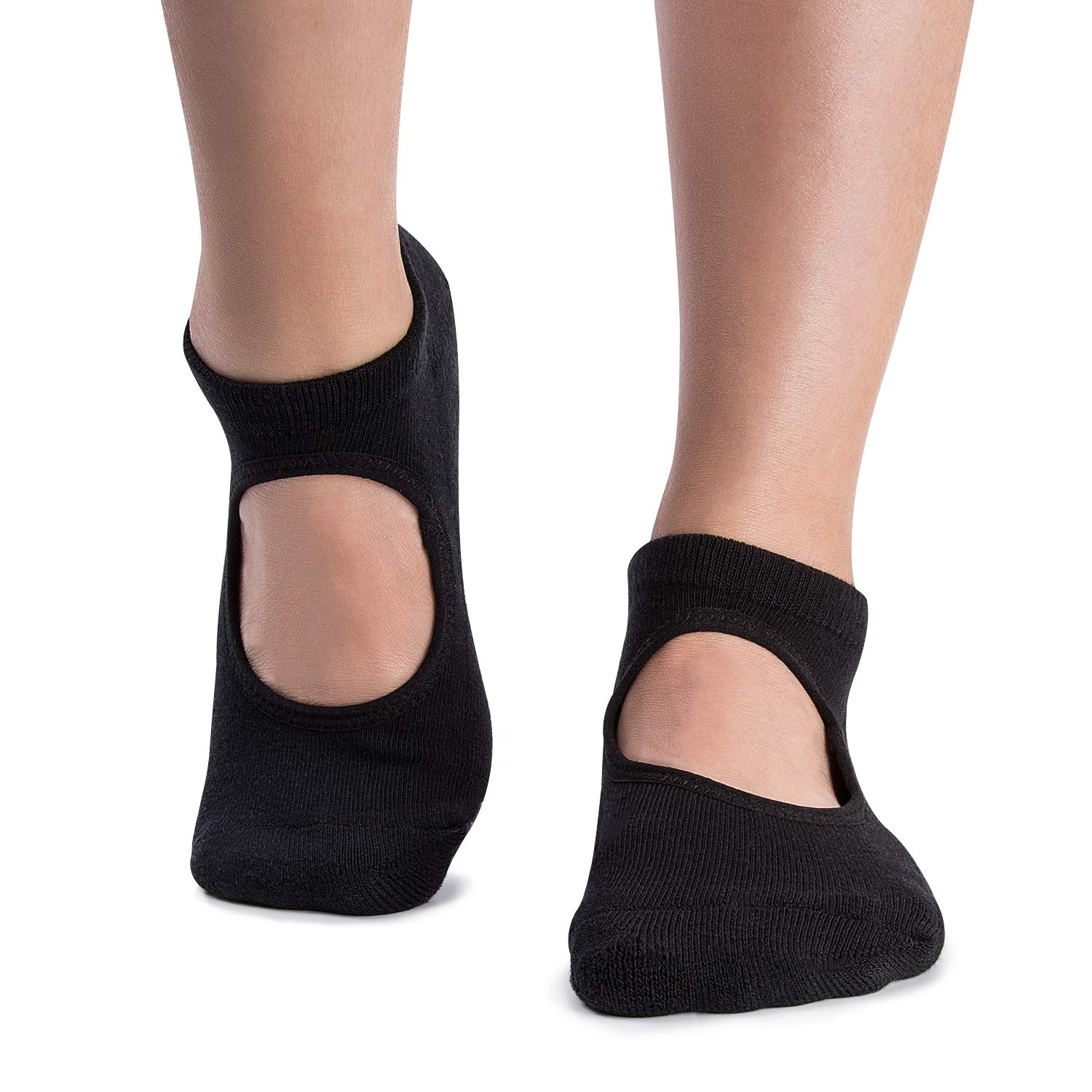 unenow Non Slip Grip Yoga Socks for Women with Cushion for Pilates, Barre, Dance