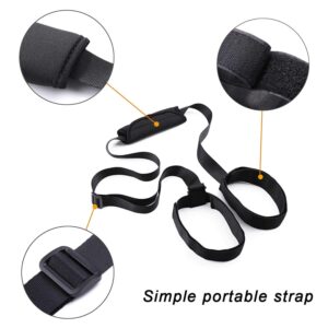 XccMe 2 Pack Adjustable Kick Scooter Shoulder Strap Kick Scooter Carrying Strap Universal Folding Chair Strap- No Further Damage to Your Back! (Chair Not Included， No Scooter)