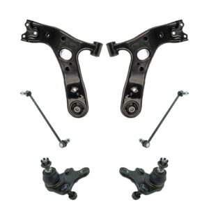 trq 6 piece front suspension kit control arms ball joints & sway bar links for 2011-2016 scion tc / 2008-2015 scion xb