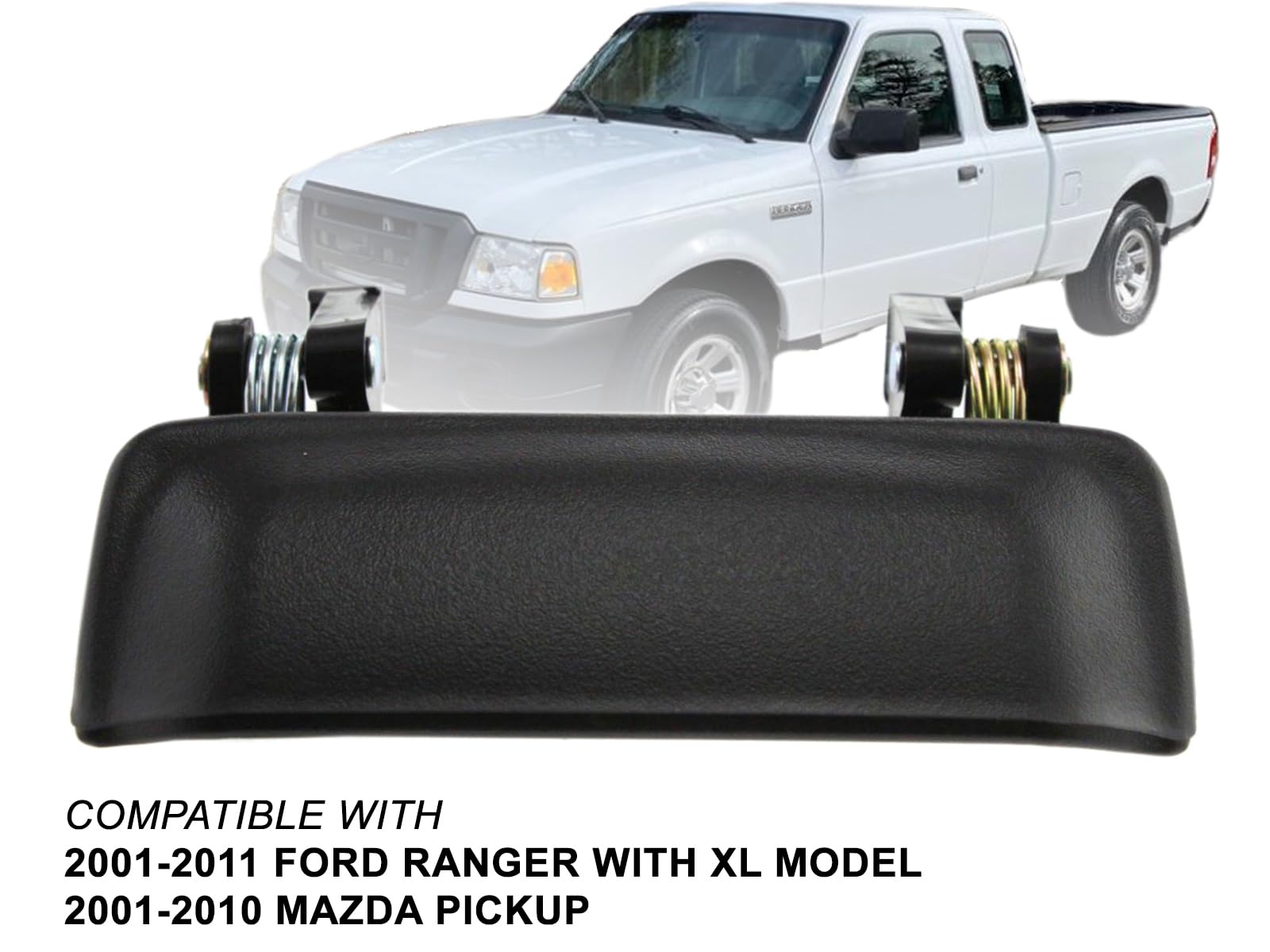 APA Replacement Textured Black Front Door Handle for 2001-2011 Ranger Passenger Right = Driver Left Side FO1310134 2L5Z1022404BAA