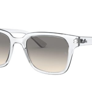 Ray-Ban Rb4323 Square Sunglasses, Transparent/Clear Gradient Grey, 51 mm