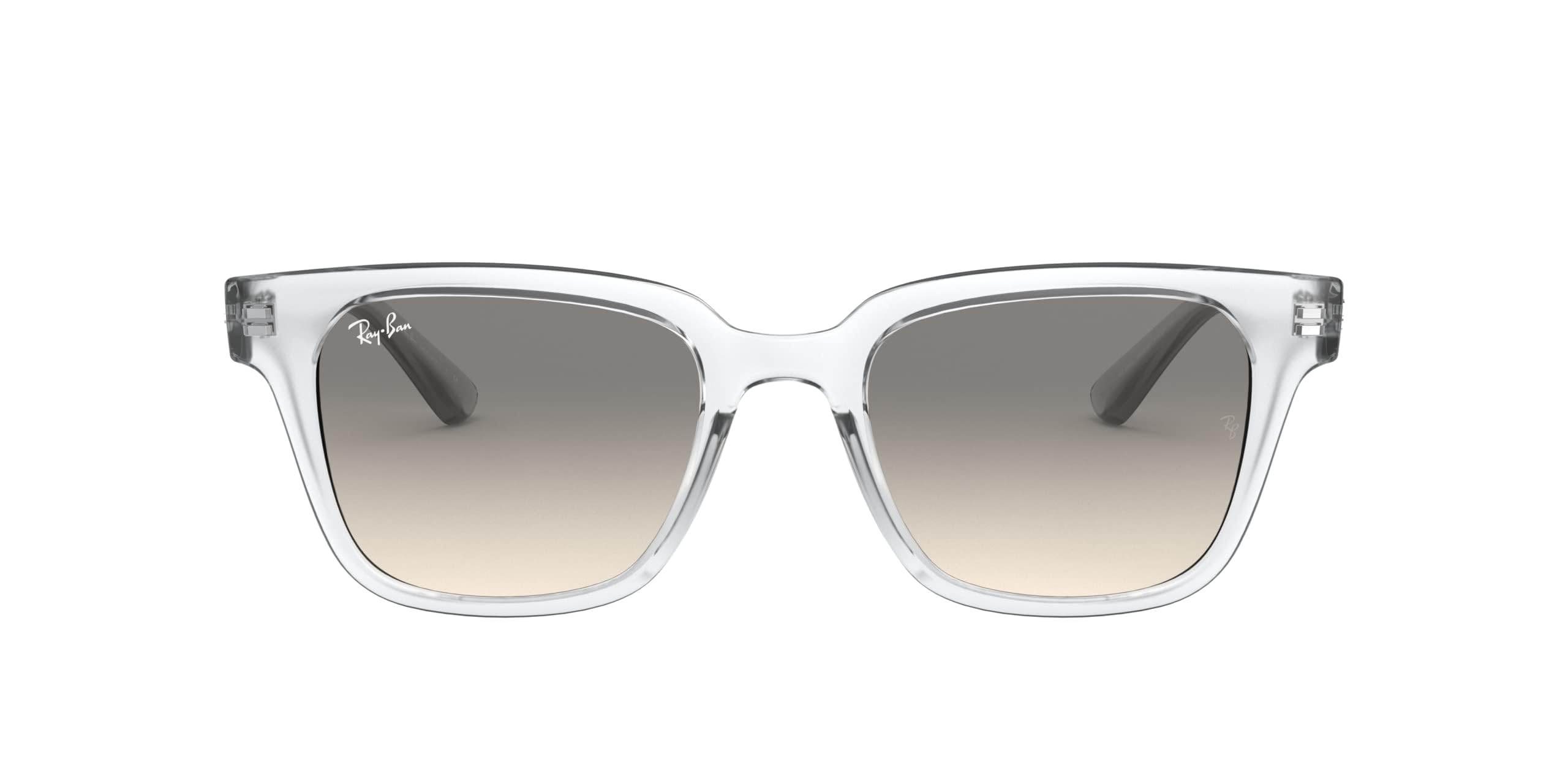 Ray-Ban Rb4323 Square Sunglasses, Transparent/Clear Gradient Grey, 51 mm