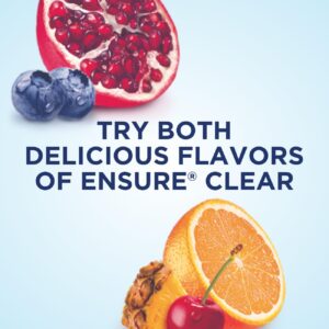 Ensure Clear Blueberry Pomegranate Nutrition Drink, Fat Free, 12 Pack